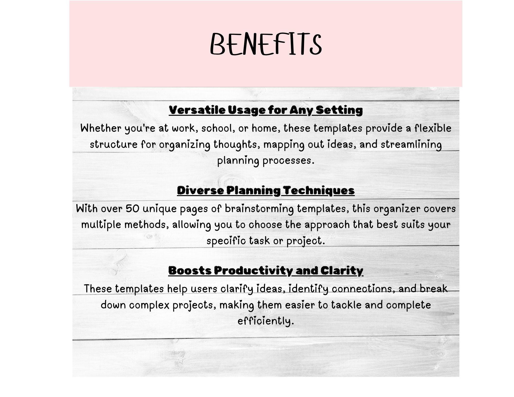 Brainstorm Mind Map Printable Planner, Mindmap Study Guide Template ...