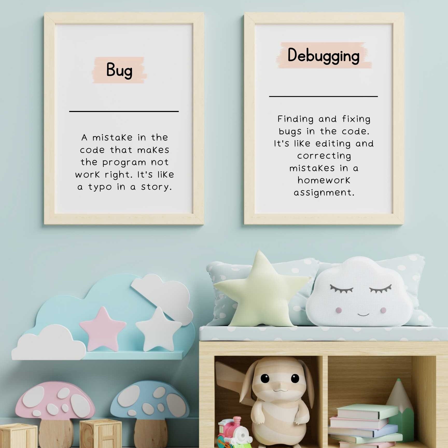 Kids Coding Terms Educational Poster Decor Instant Digital Download Fun ...