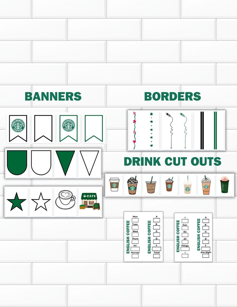 Coffee Theme English ELA Reading Writing Classroom Decor Coffee Shop ...