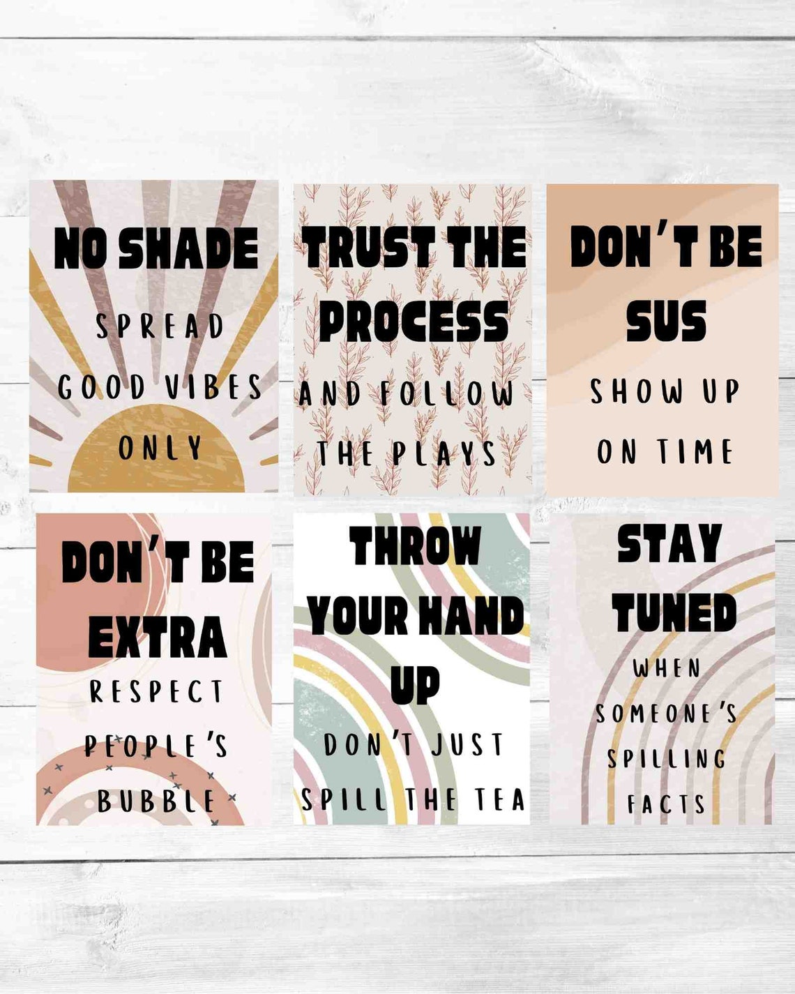 Classroom Rules Poster Back to School Gen Z Slang Class Rules ...