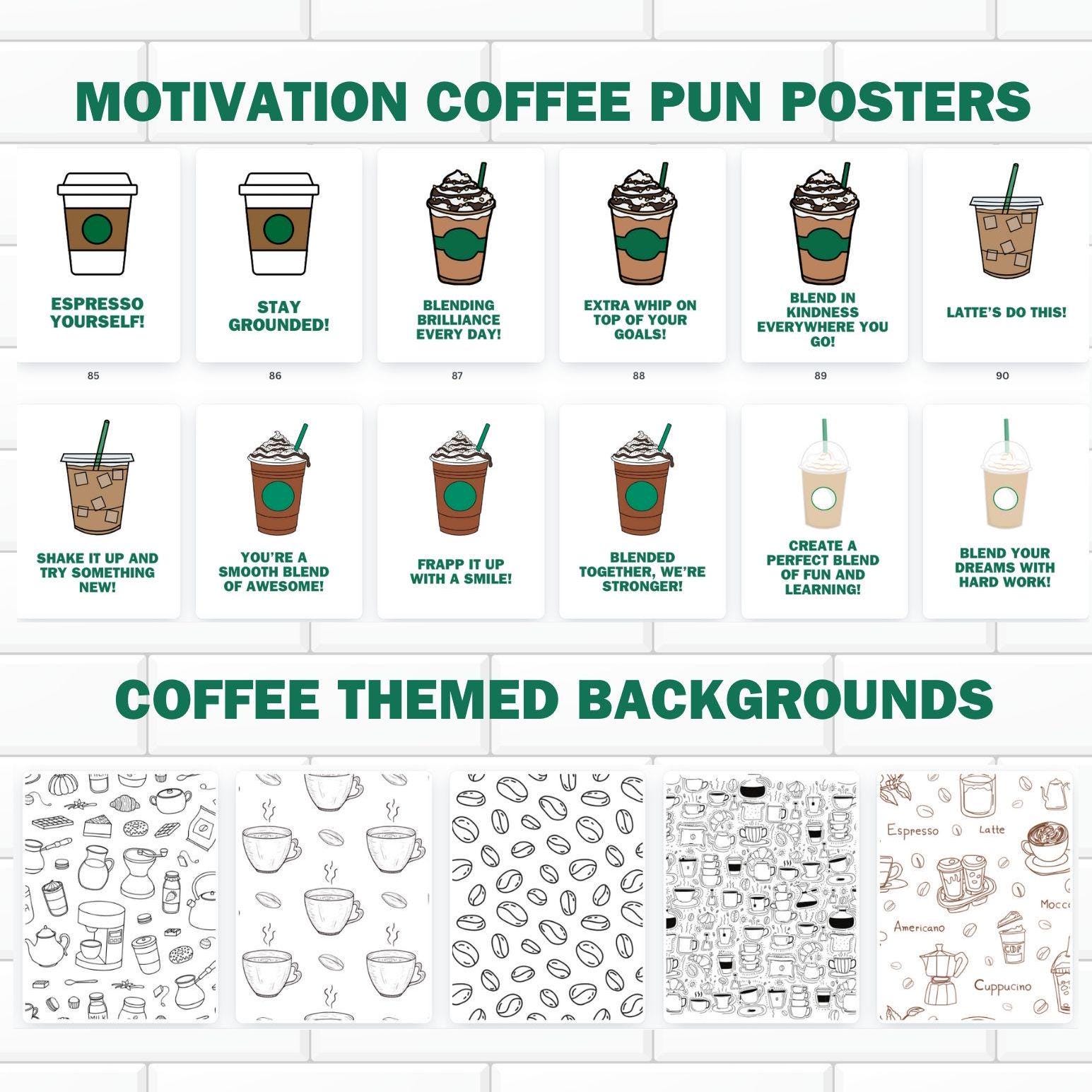 Coffee Theme Classroom Decor Coffee Shop Bulletin Board Bundle School ...