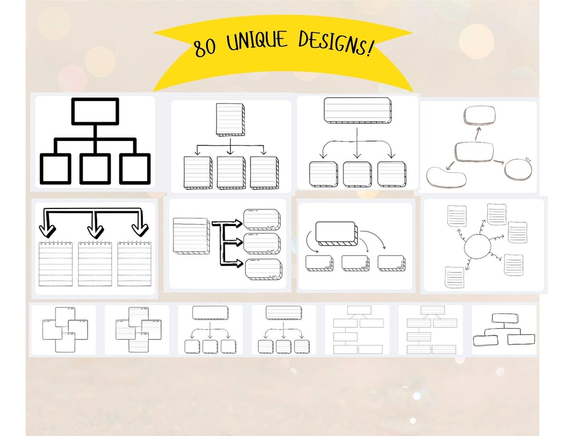 Brainstorm Mind Map Printable Planner, Mindmap Template, Study Guide Template, Brain Dump ...