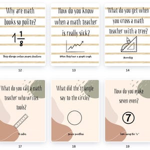 Funny Math Jokes Poster Classroom Posters Printable Hilarious Puns ...