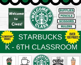 Coffee Cafe Themed Classroom Decor Coffee Shop Bulletin Board Bundle ...