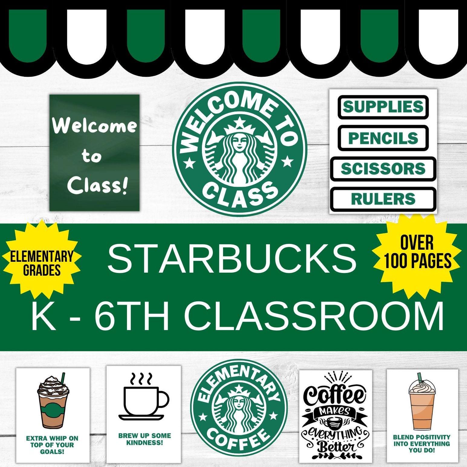 Coffee Theme Classroom Decor Coffee Shop Bulletin Board Bundle School ...