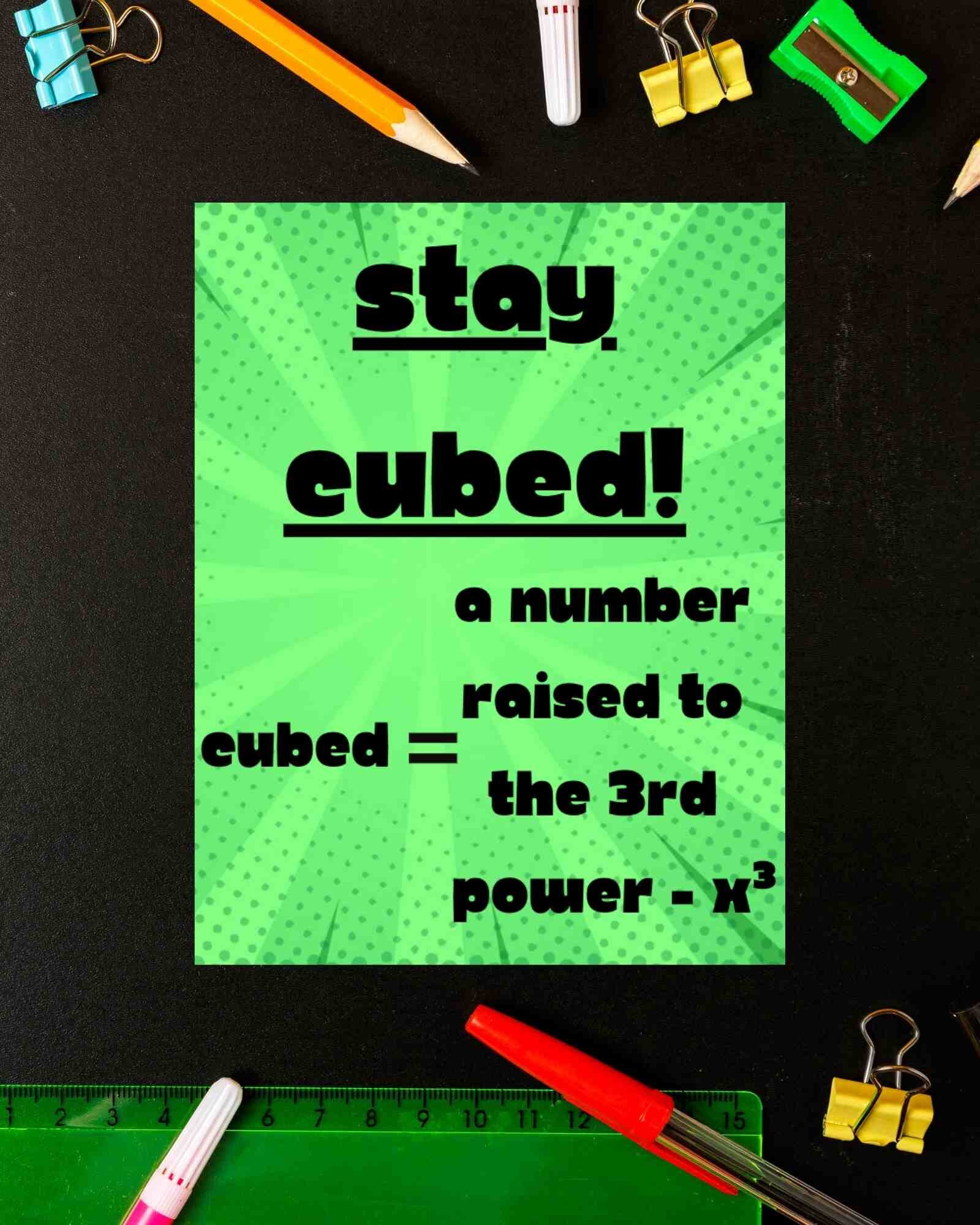 Math Poster Middle High School Back to School Gen Z Slang Math Poster ...