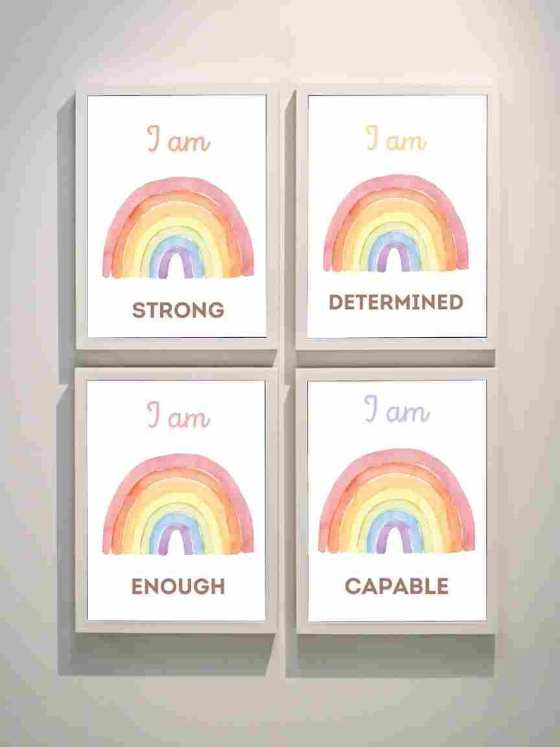 Motivation Positive Affirmation Poster Back to School Homeschool ...