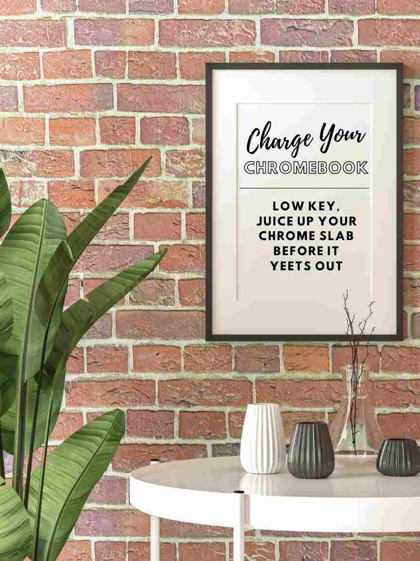 Funny Classroom Poster Charge Chromebook Back to School Classroom Funny ...