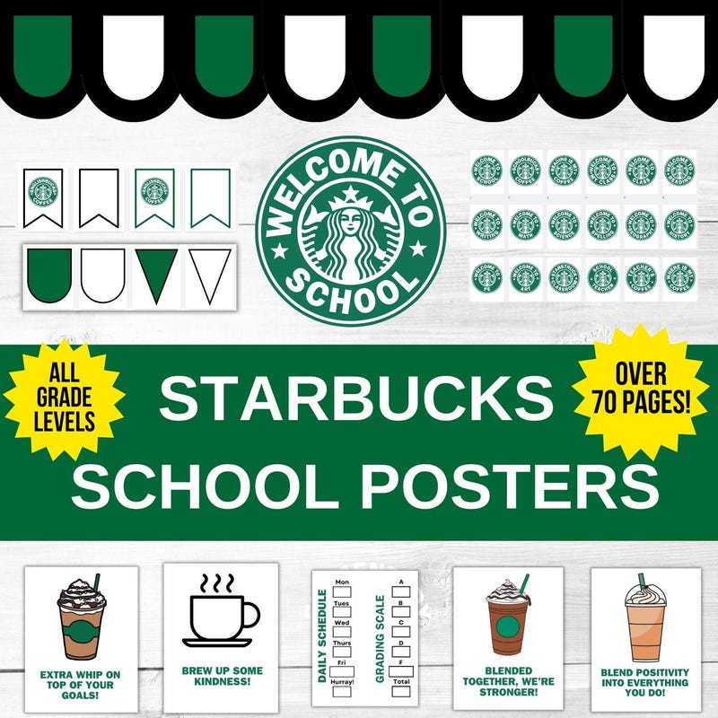 Starbucks Clipart - Etsy
