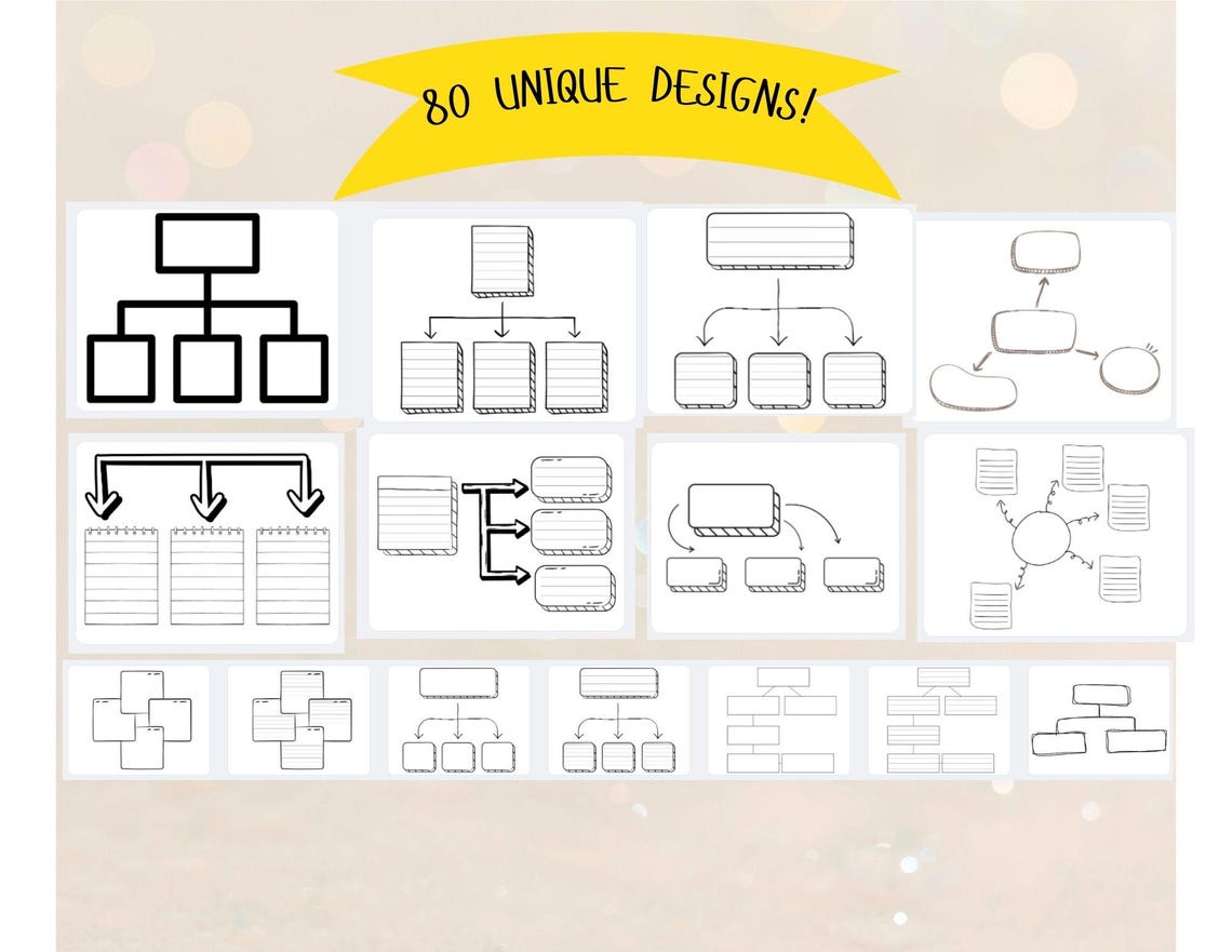 Brainstorm Mind Map Printable Planner, Mindmap Study Guide Template ...