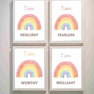 Motivation Positive Affirmation Poster Back to School Homeschool ...