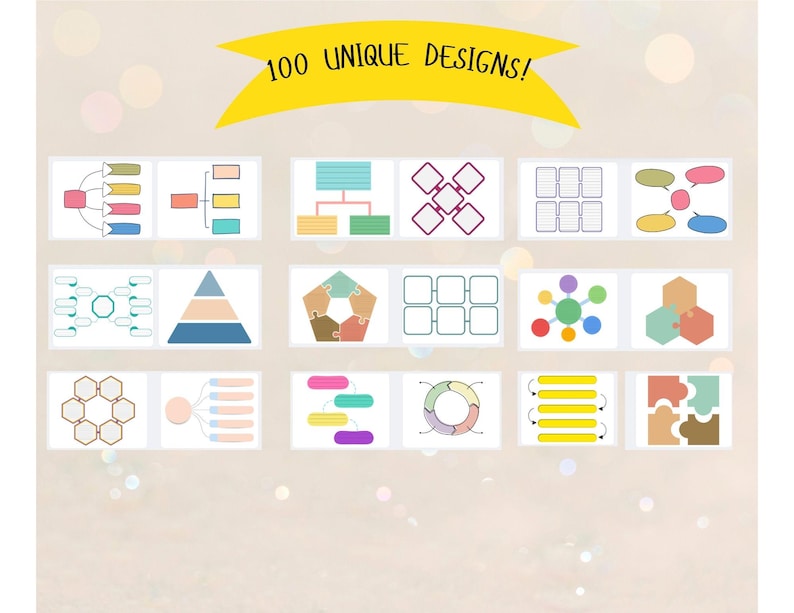 Brainstorm Mind Map Printable Planner, Mindmap Study Guide Template ...