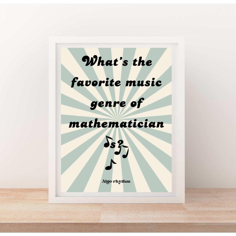 Funny Math Jokes Poster Classroom Posters Printable Hilarious Puns ...