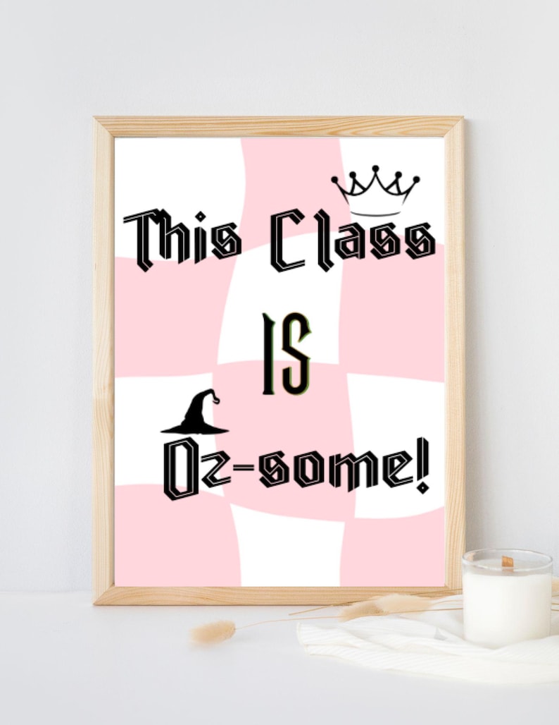 Wicked Musical Classroom Poster Motivation Growth Mindset Back to ...