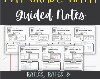 Pre-algebra Middle School Math Guided Notes Integers Lessons 7th Grade ...