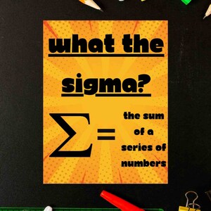 Math Poster Middle High School Back to School Gen Z Slang Math Poster ...