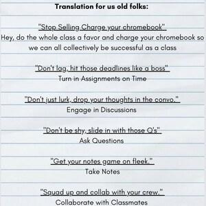 Classroom Poster Rules Back to School Gen Z Slang Class Rules ...
