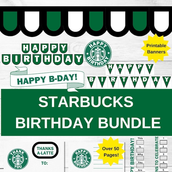Starbucks Birthday - Etsy