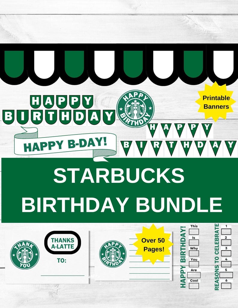 Coffee Birthday Party Decorations, Coffee Banner, Cafe Themed Birthday ...