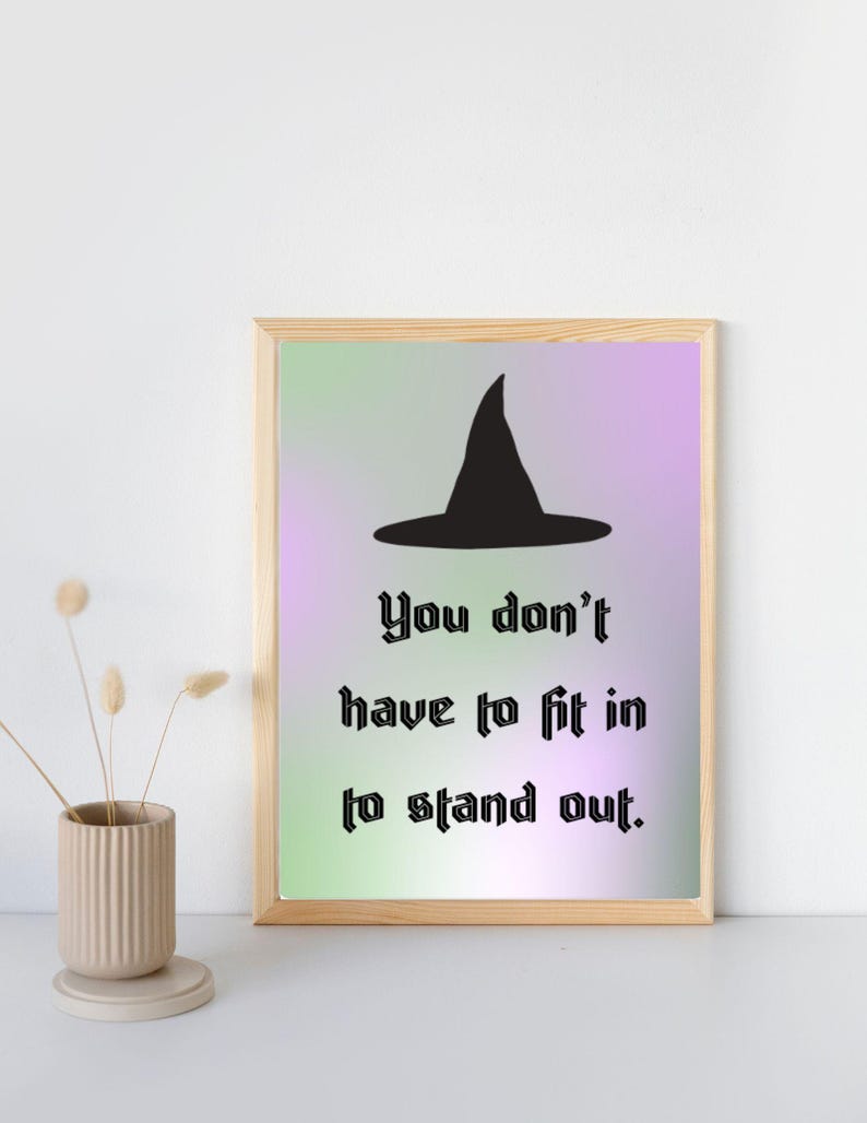 Wicked Musical Classroom Poster Motivation Growth Mindset Back to ...