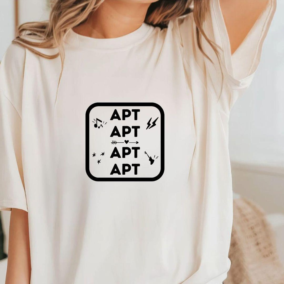 APT Song Rose Bruno Mars K-pop Merch Song Shirt Womens Top K Pop Lover ...