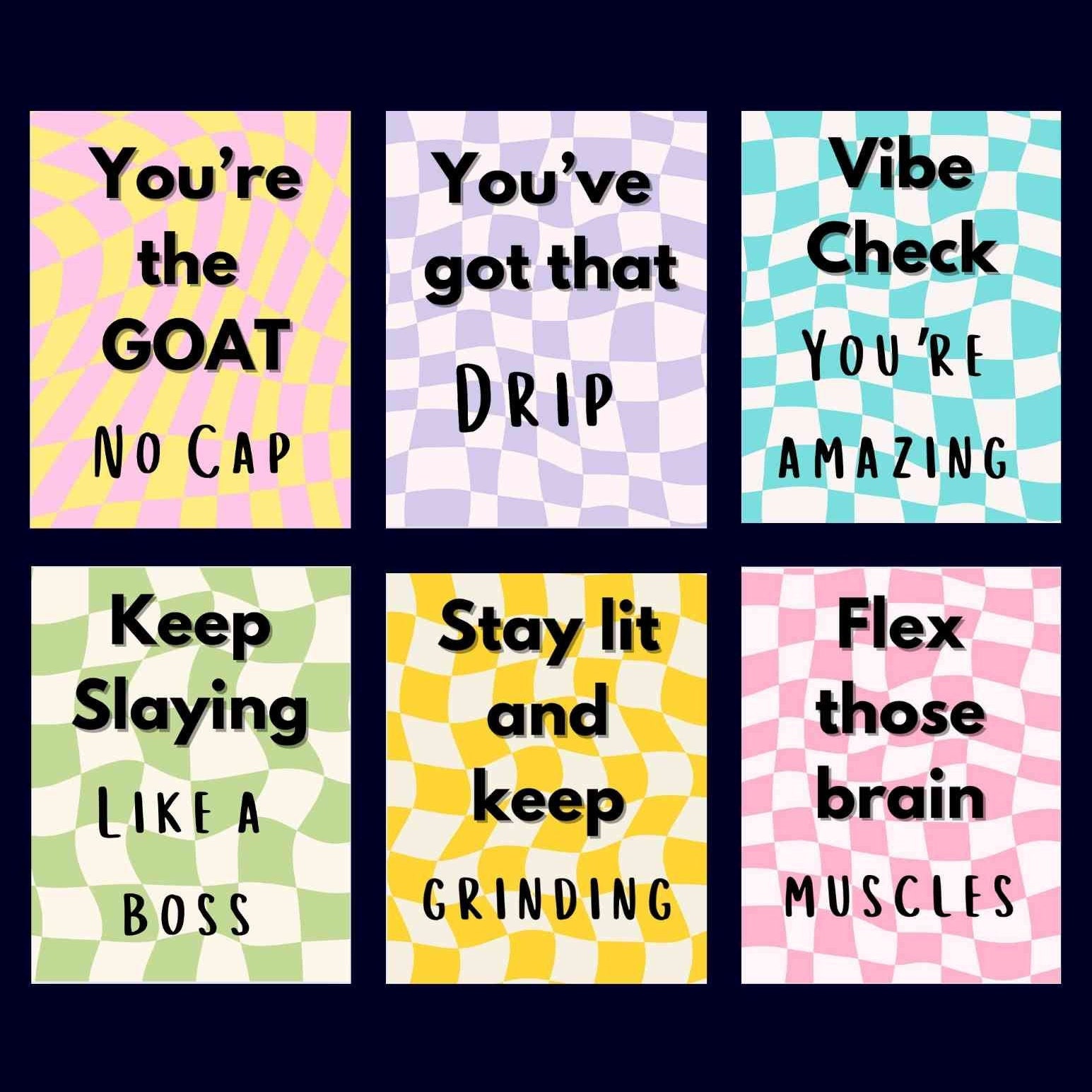 Classroom Poster Back to School Gen Z Slang Motivation for Growth ...