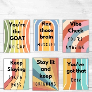 Classroom Poster Back to School Gen Z Slang Motivation for Growth ...