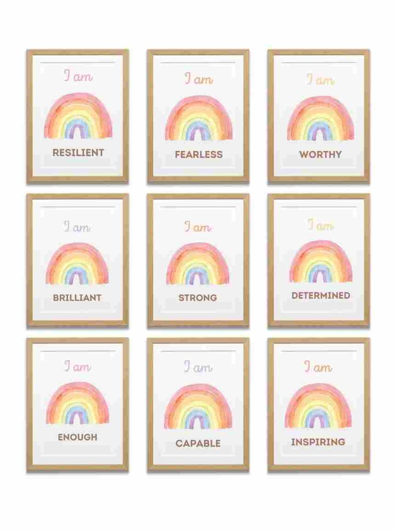 Motivation Positive Affirmation Poster Back to School Homeschool ...