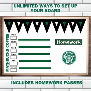 Coffee Theme Math Classroom Decor Coffee Shop Bulletin Board Bundle ...