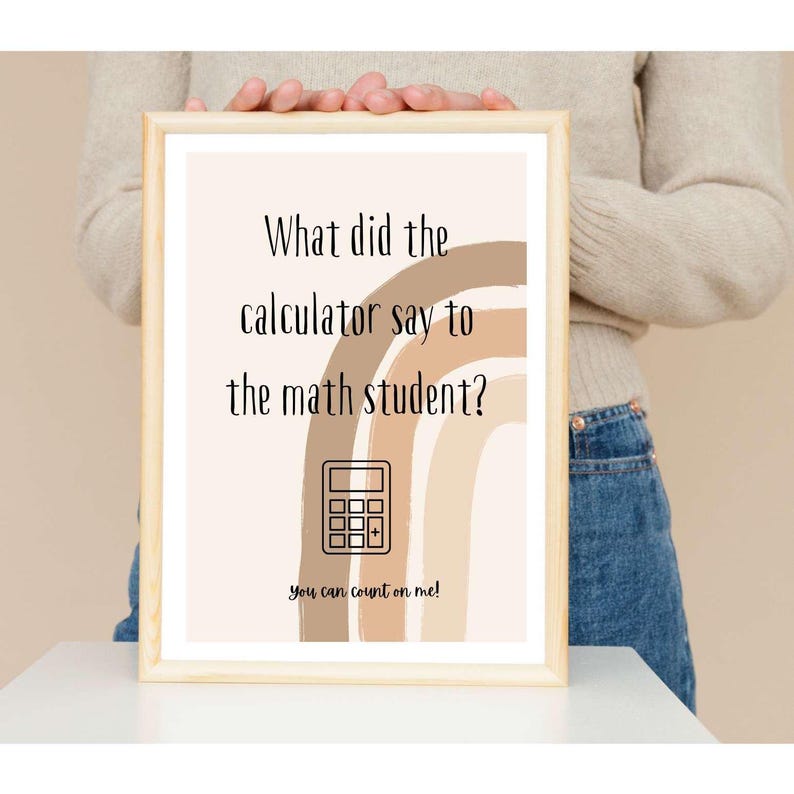 Funny Math Jokes Poster Classroom Posters Printable Hilarious Puns ...