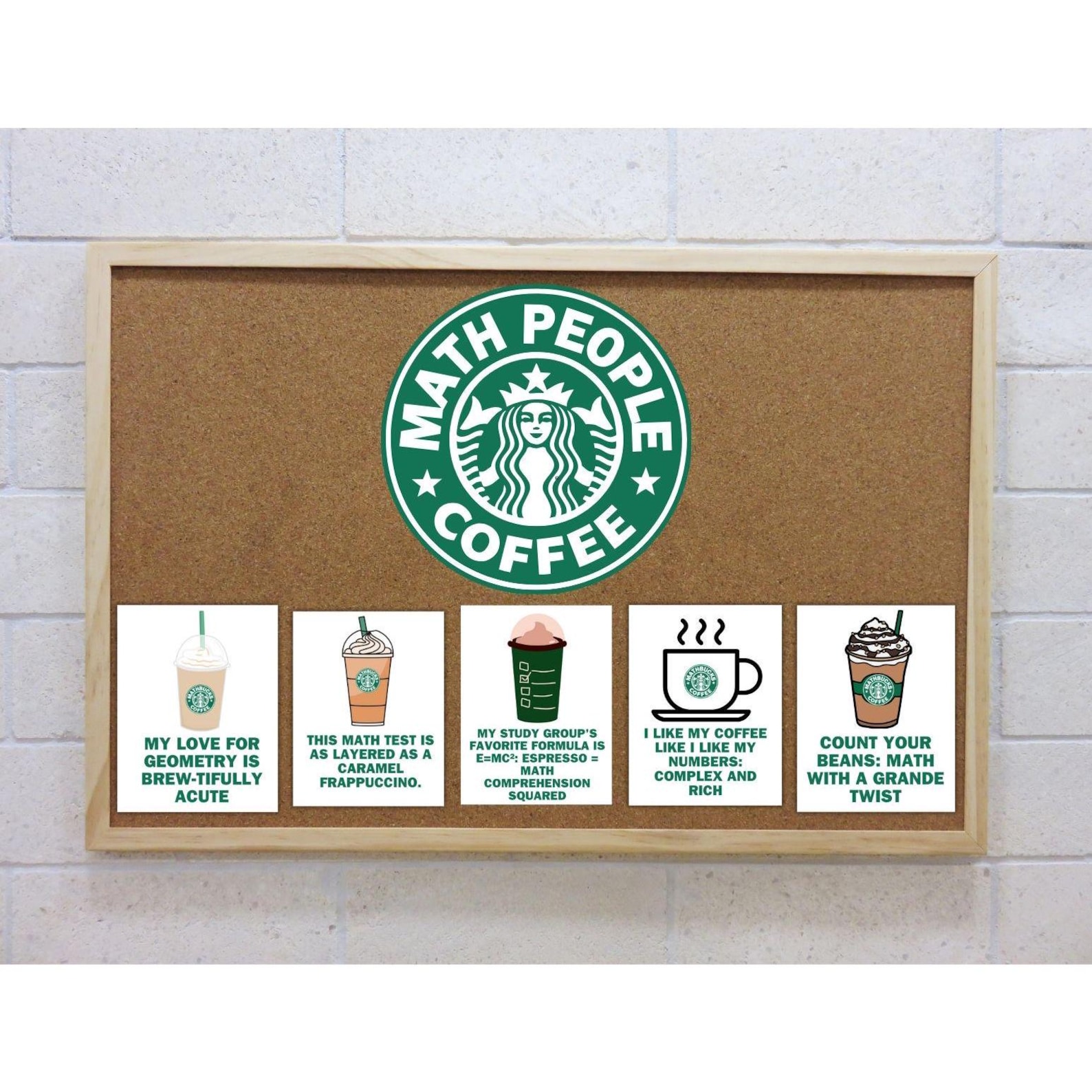 Coffee Theme Math Classroom Decor Coffee Shop Bulletin Board Bundle ...