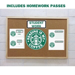 Coffee Theme English ELA Reading Writing Classroom Decor Coffee Shop ...