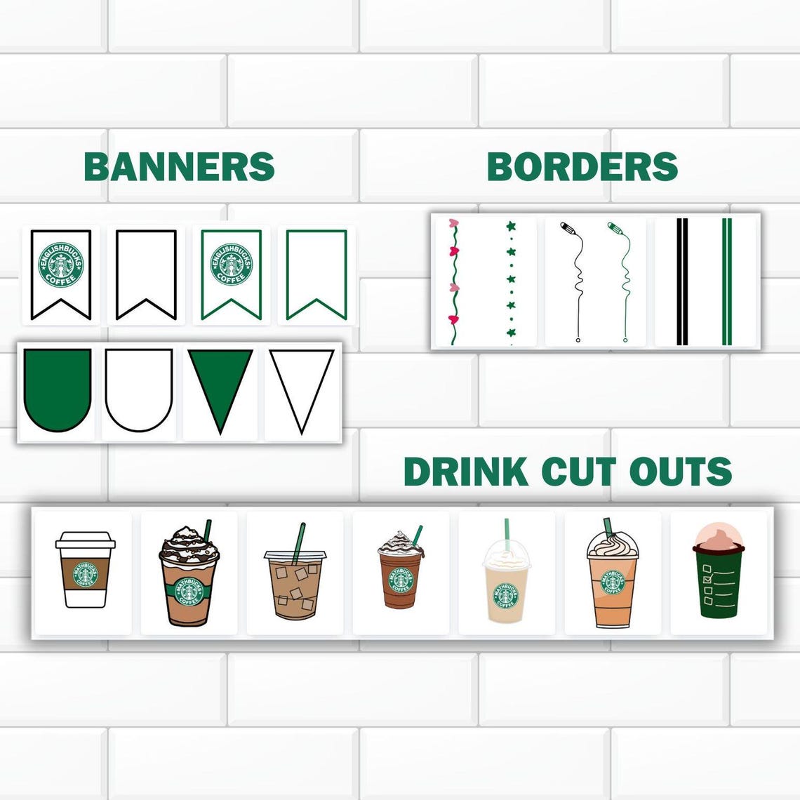 Starbucks Coffee Themed Classroom Decor Coffee Shop Bulletin Board ...