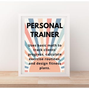 Math Career Job Poster Math Classroom Decor Educational School Posters ...