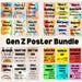 Classroom Poster Gen Z Slang Bundle Back to School Motivation Growth ...