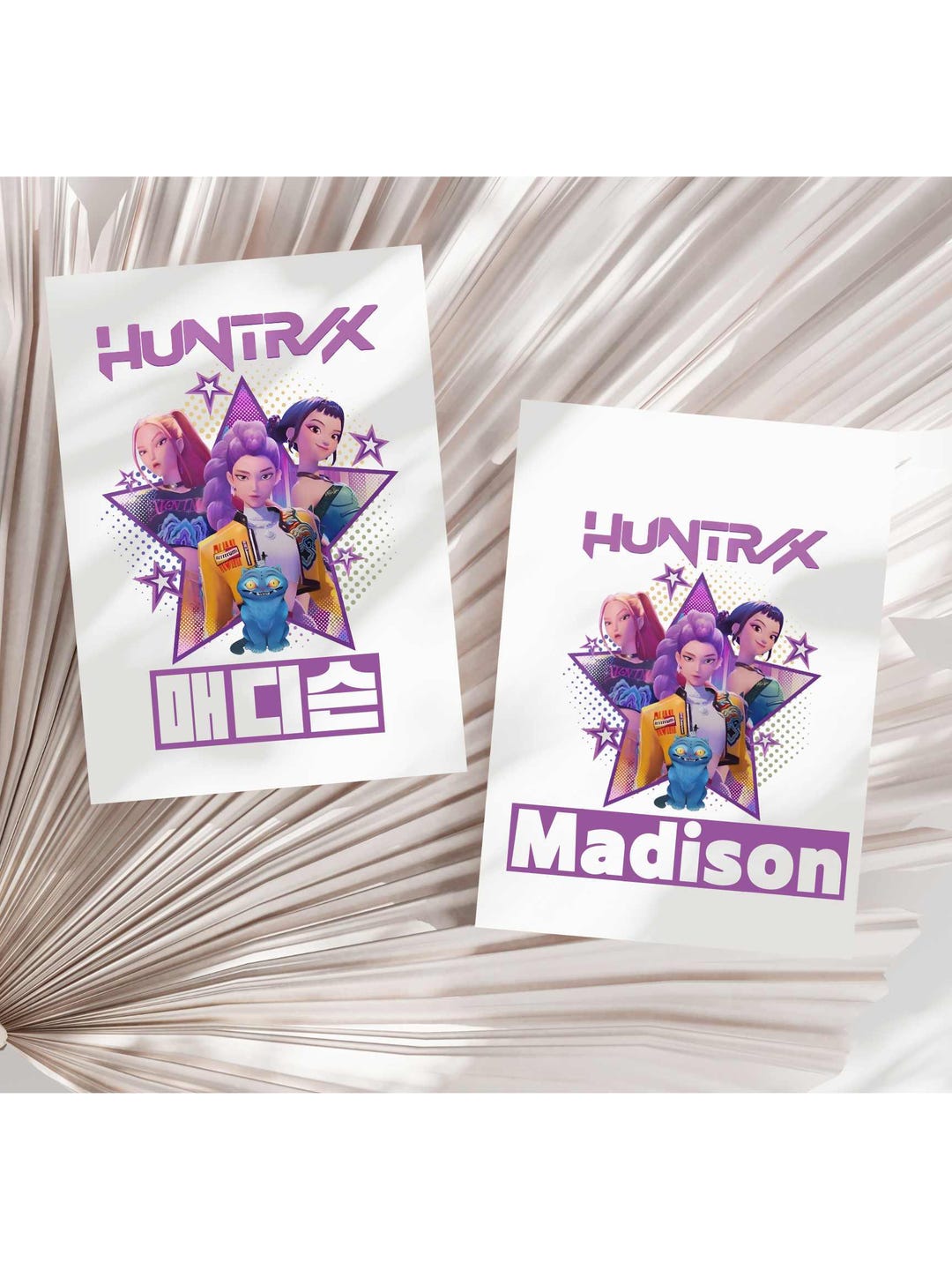 Custom K-pop Demon Hunters Poster | Personalized Huntrix Digital ...