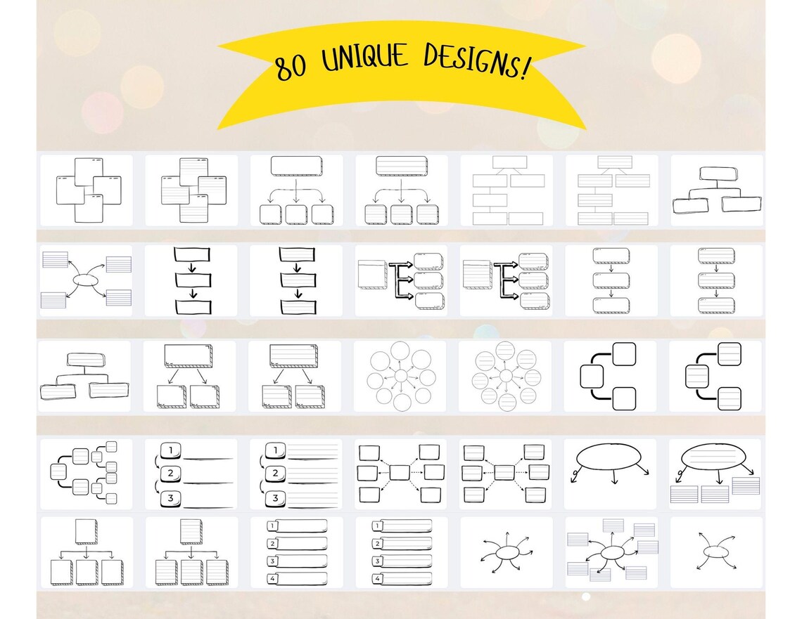 Brainstorm Mind Map Printable Planner, Mindmap Study Guide Template, Brain Dump, Concept Note ...