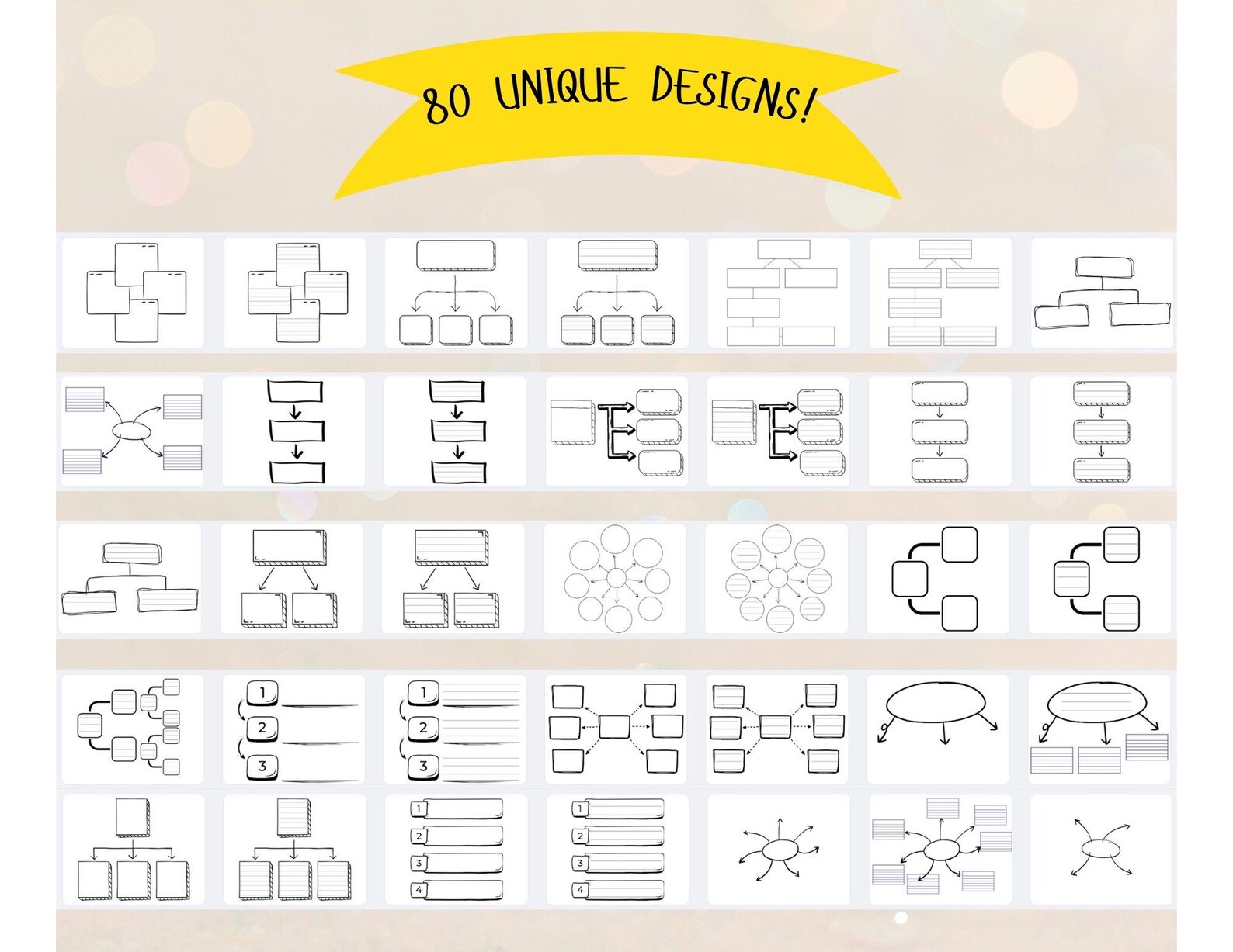 Brainstorm Mind Map Printable Planner, Mindmap Study Guide Template ...