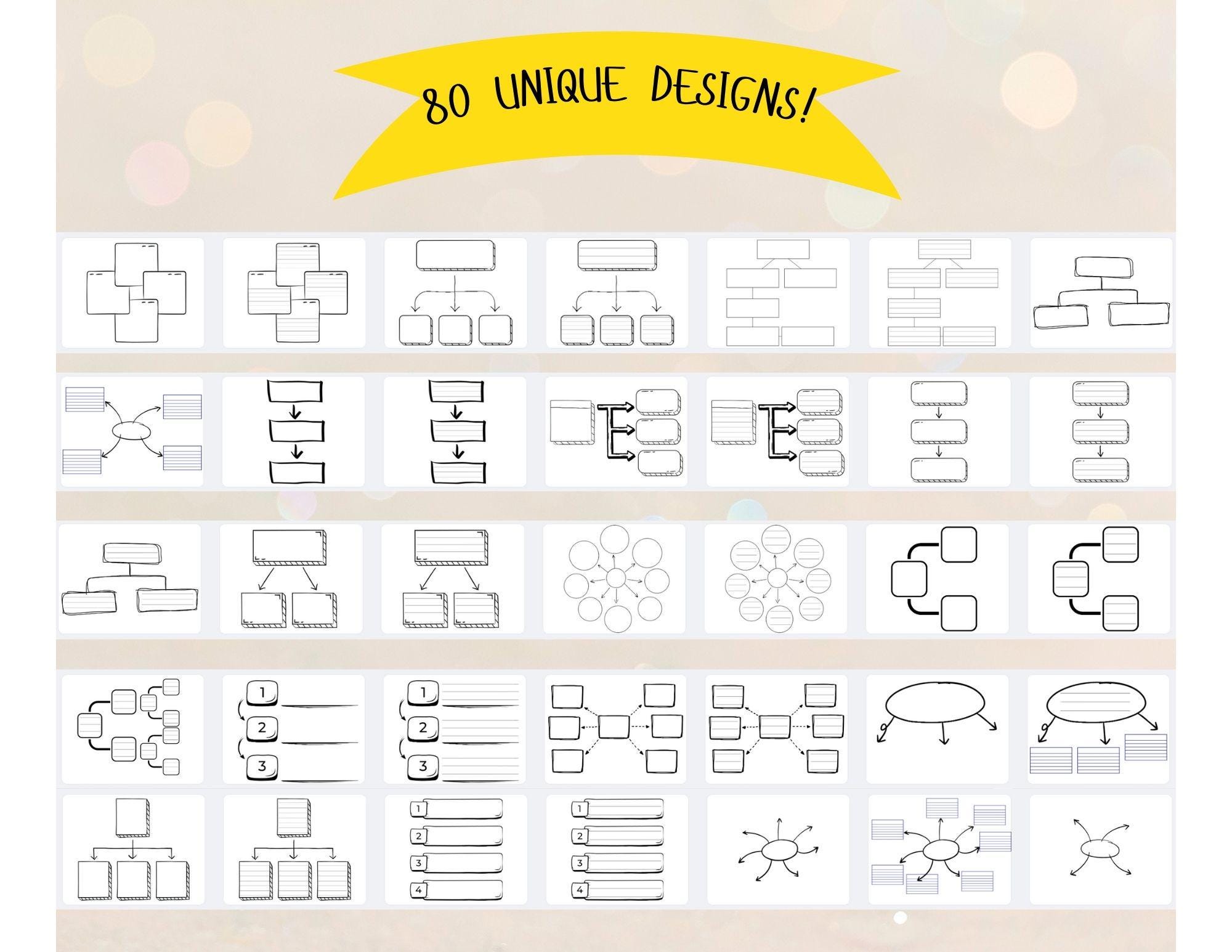 Brainstorm Mind Map Printable Planner, Mindmap Study Guide Template ...