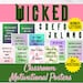 Wicked Musical Classroom Poster Motivation Growth Mindset Back to ...
