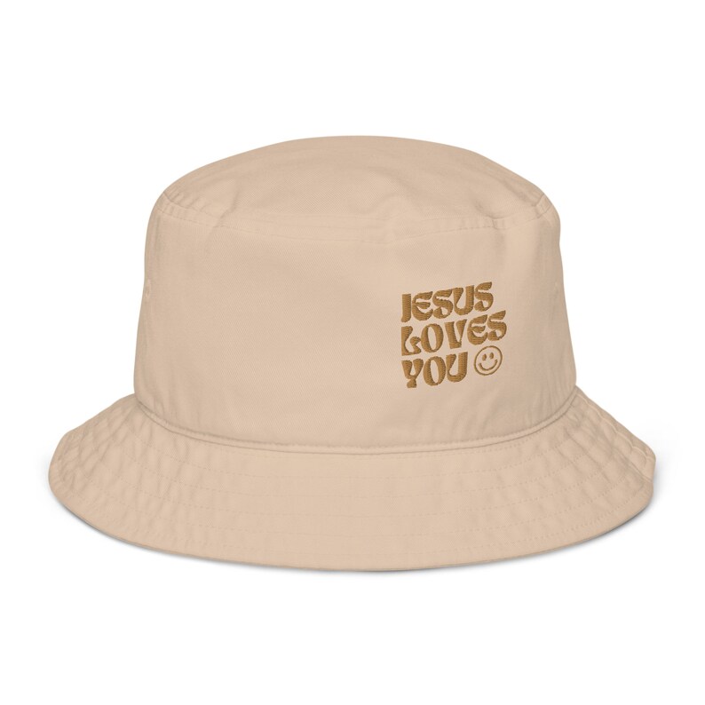 Jesus Loves You Organic Bucket Hat - Etsy