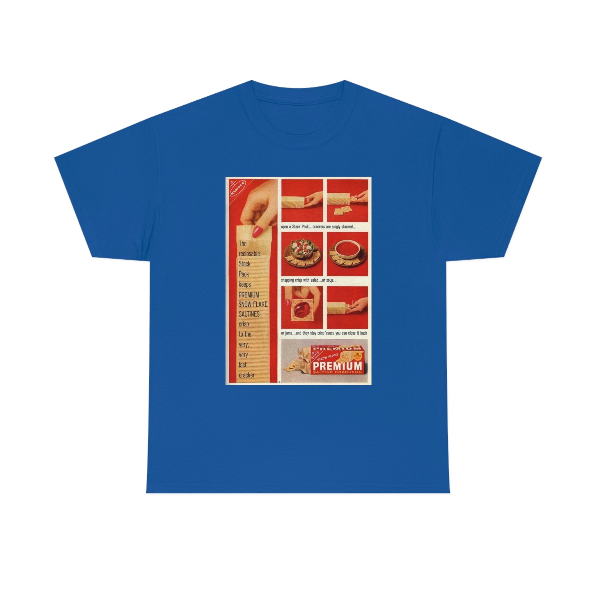 Nabisco Advertisement Premium Saltines T Shirt, Snowflake Crackers ...