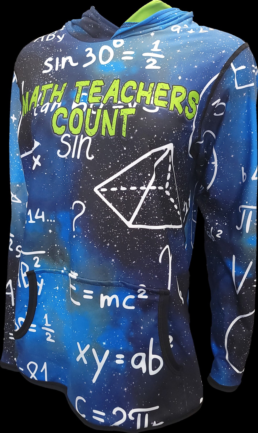 Women's Math Teacher Hoodie Clothes USA Made Realistic Math Teachers ...