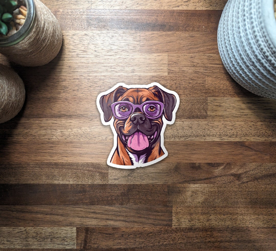 Boxer Sticker Vinyl Dog Sticker Funny Sticker for Dog Owners Sticker ...