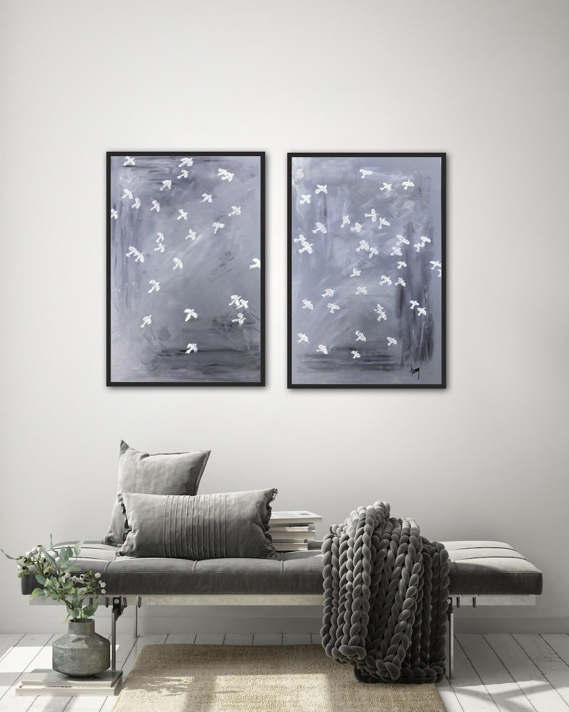 Bye Bye Birdie Set Original Paintings - Etsy