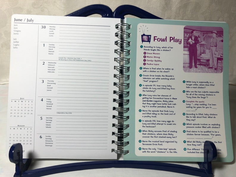 The I Love Lucy Calendar of Trivia 2003 - Etsy
