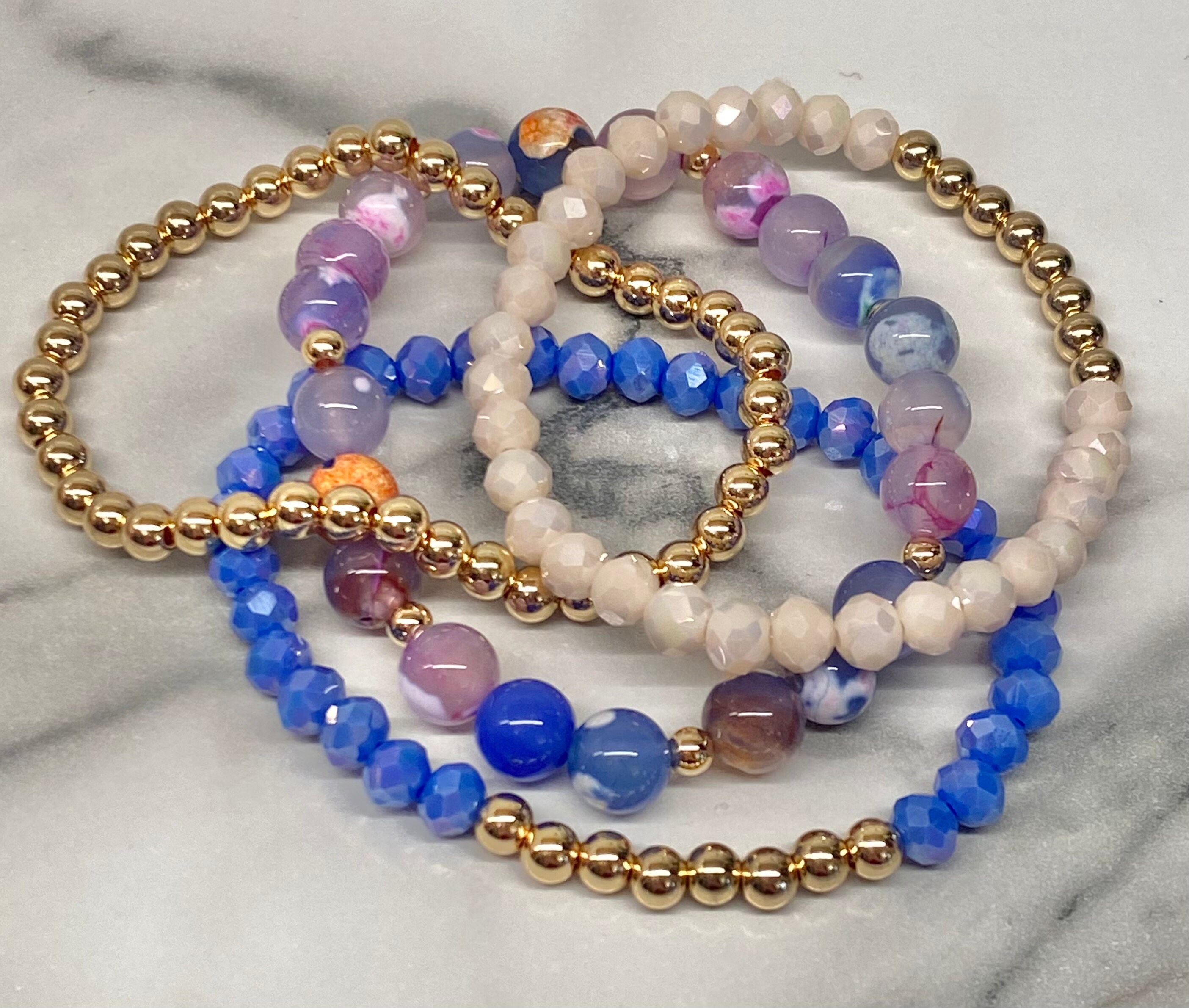 Fire Crackle Agate Stone Stack - Etsy