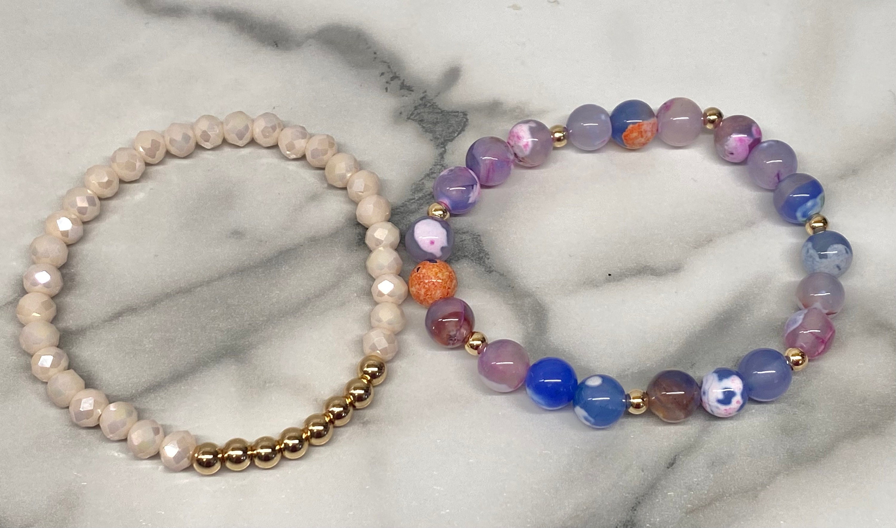 Fire Crackle Agate Stone Stack - Etsy