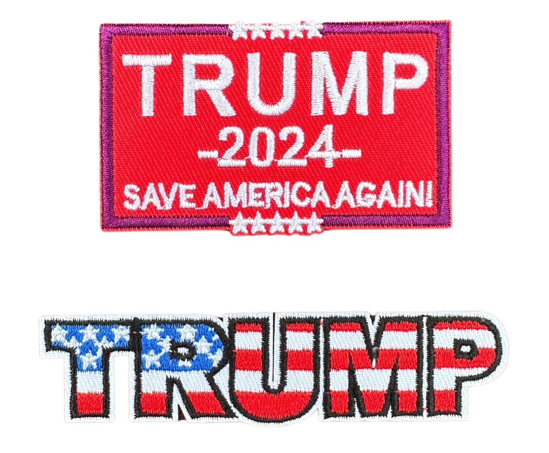 Trump 2024 Maga Patch Flag Save America Again Iron on Patch for Vintage ...
