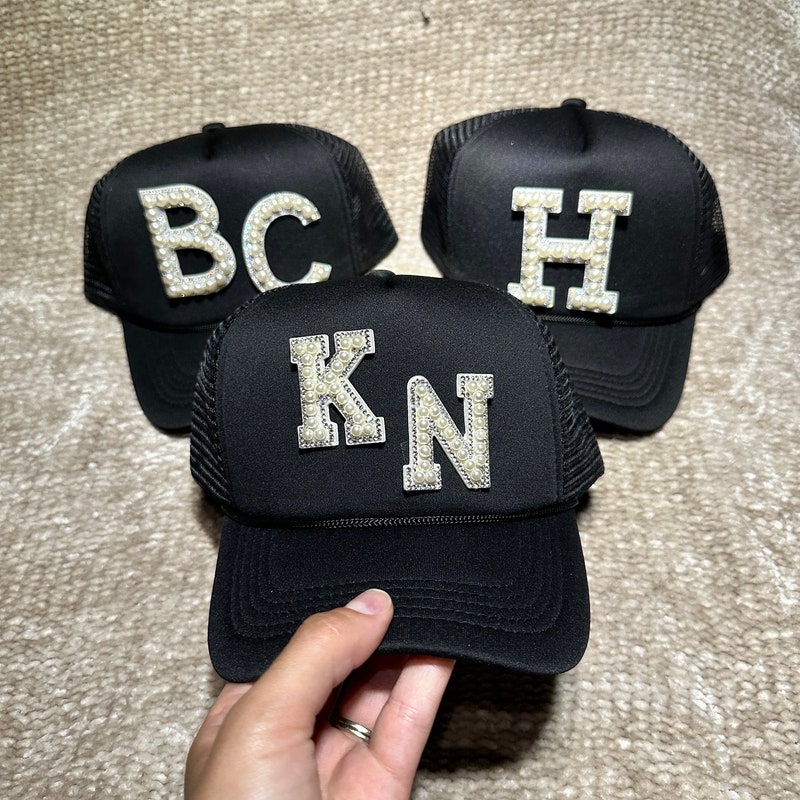 Hat With Initials - Etsy